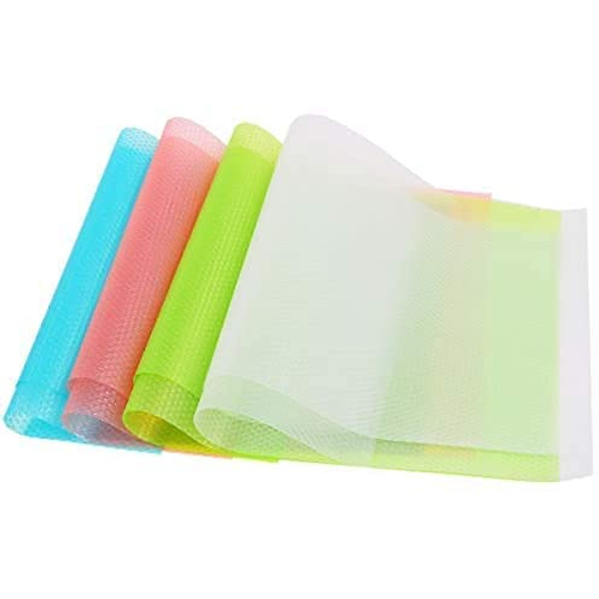 8 PCS Refrigerator Liners,HAUSPROFI EVA Refrigerator Mats for Shelves,Washable Can Be Cut Fridge Shelf Liner,Waterproof Fridge Pads Mat Drawer Table Placemats