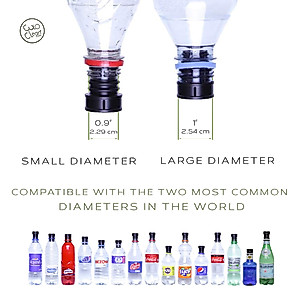 CuloClean Portable Bidet for Toilet, Travel, or Camping. Compatible with Any Plastic Bottle. Discreet, Sanitary or Travel Shower, Attachable Stopper, Backcountry Bidet Nozzle (1pcs Yellow)