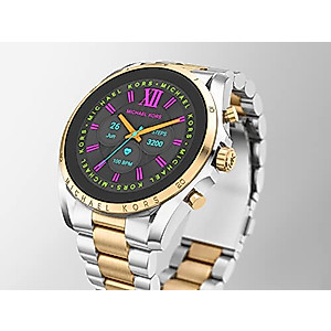 Michael Kors Men's & Women's Gen 6 44mm Touchscreen Smart Watch with Alexa Built-In, Fitness Tracker, Sleep Tracker, Heart Rate Monitor, GPS, Music Control, Smartphone Notifications (Model: MKT5133V)