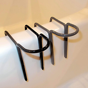 TidySink Dish Wand Holder Adjustable Kitchen Dishwand Sink Caddy (Black or Grey)