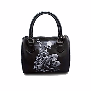 DGA Angels Day of the Dead Ride or Die Motorcycle Dead End/Lovers Handbag/Purse