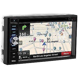 BOSS Audio Systems Elite BV960NV GPS Navigation Car Stereo Safe Driver's Bundle w/ ACAM4 Backup Camera. Bluetooth 2-DIN CD Digital Receiver, 6.2" Screen, Built-in GPS w/ Turn-by-Turn Voice Guidance