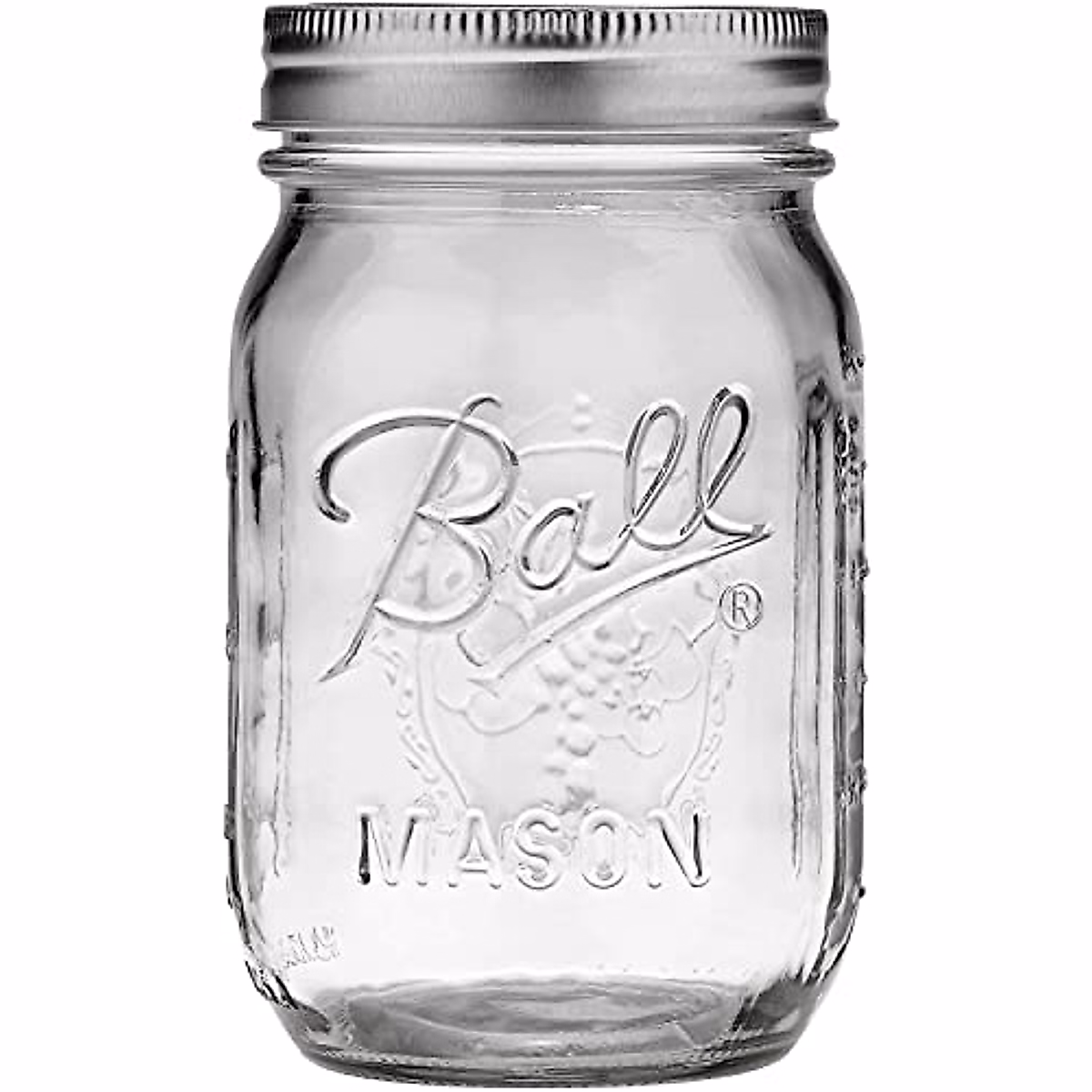 Ball Regular Mouth Pint 16-oz Mason Jar with Lids and Bands (Pack of 24)