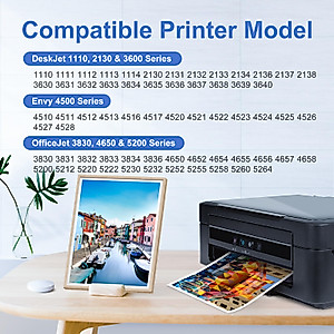 63XL Ink Cartridges Black Color Combo Pack Remanufactured Ink Cartridge Replacement for HP 63 XL for OfficeJet 4650 3830 5258 5255 4652 Envy 4520 4512 Printer 63XL HP63 HP63XL