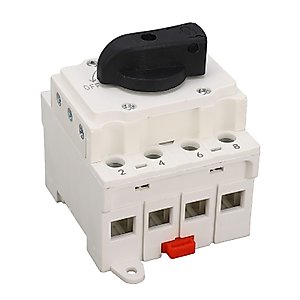 DC Isolator Switch 4P 1000V 32A, Waterproof Solar Disconnect Switch for Outdoor PV System