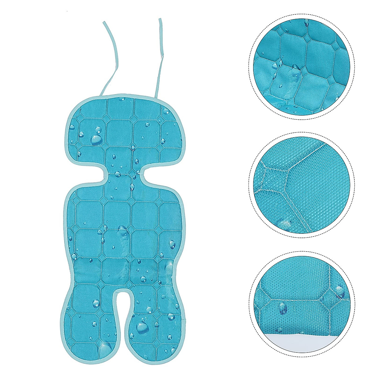TOYANDONA Baby Seat Liner Ice Silk Infant Car Seat Cooler Stroller Cooling Mat Breathable Seat Pad Cushion for Universal Car Seat & Stroller(Random Color)