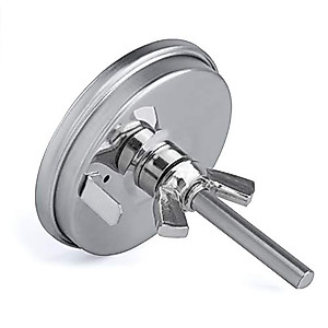 X Home 67088 Thermometer Replacement for Weber Genesis 300 Series & Summit Grills, Thermometer for Genesis E/S-310 330, Sliver Temperature Gauge Center Mount, 2-3/8" Diameter