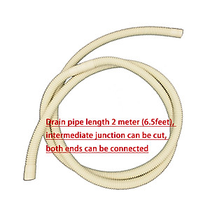 METER STAR 6.5ft(2 Meter) Long Double-Layer Thickened Air Conditioning Drains, Sewer Pipes,Outlet Pipe, Air Conditioning Drip Tubes Aging Resistance