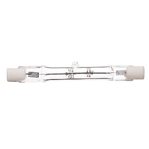 Satco S3480 1/Card 120V 100-Watt T3 R7S Base Light Bulb, Clear
