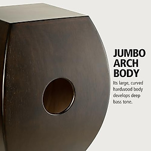 Meinl Jumbo Arch Bass Cajon Box Drum with Internal Snares - NOT MADE IN CHINA - Maple Frontplate / Hardwood Body in Vintage Wine Barrel Finish, 2-YEAR WARRANTY (SUBCAJ8VWB-M)