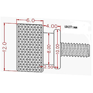 New Lon0167 Computer PC Featured Case Fully Threaded reliable efficacy Knurled Thumb Screws Sky Blue 6#-32 10pcs(id:88f 06 bb 44d)
