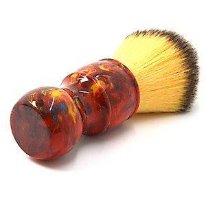 CSB Red Resin Handle Synthetic Fibre Shaving Brush Vegan Beard Shaving Tools