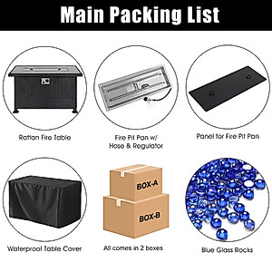 Propane Fire Pit Table for Indoor Outdoor