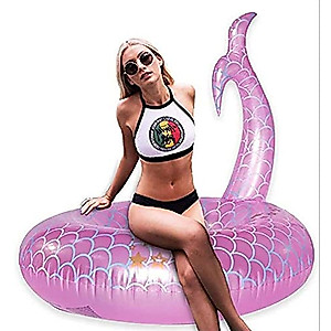 Glaceon Giant Inflatable Water Float Adult Pool Inflatable Water Lounger Floating Row Toys Swimming Ring Suitable The Beach Summer Party Outdoor Water Recreation