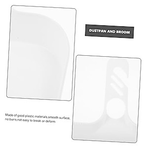 1 Set Mini Table Broom Table Whisk Broom Whisk Broom Small Keyboard Brush Cleaner Mini Cleaning Tool Hand Brush Mini Desktop Broom Multi-Function Mini Dustpan White Plastic HAWILLOSCH