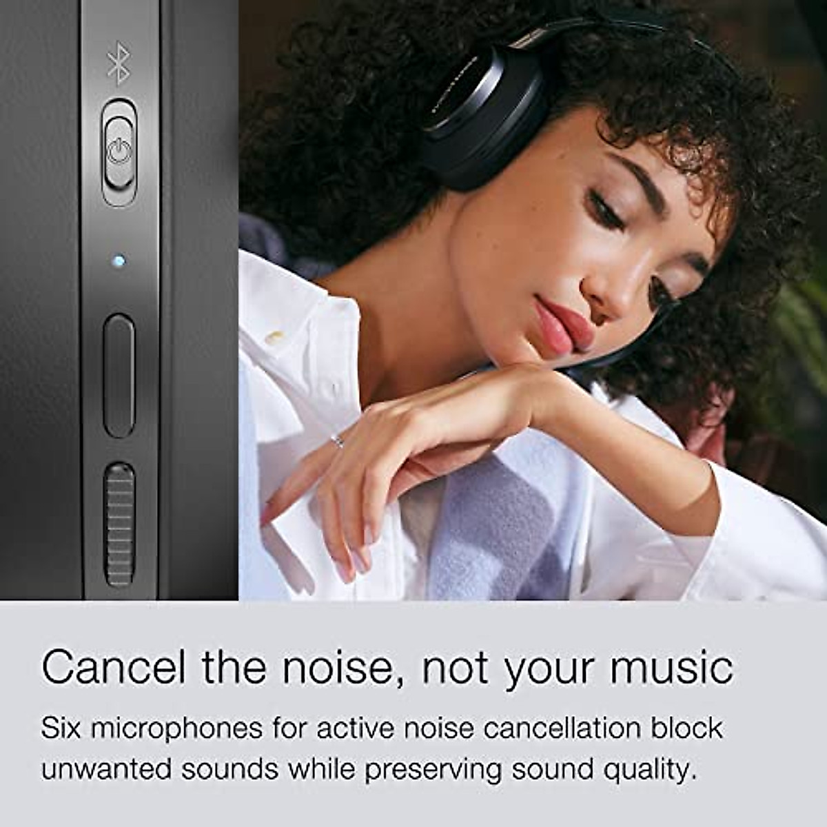 Bowers & Wilkins Px8 Over-Ear Wireless Headphones, Advanced Active Noise Cancellation, Compatible with B&W Android/iOS Music App, Premium Design, Offers 7-Hour Playback on 15-Min Quick Charge, Black