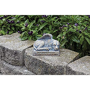 Roman Garden - Dog with Wings Garden Statue, 6H, Garden Collection, Resin and Stone, Decorative, Memorial Gift, Garden Gift, Home Outdoor Decor, Durable, Long Lasting