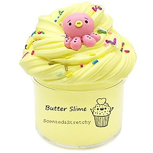 Unicoslm Butter Slime Octopus Premade Scented Sludge, Stress Relief, Birthday, School, Education, Class Exchange, Goodies Bag, Giving Away Gift, Stocking Stuffers 200ml