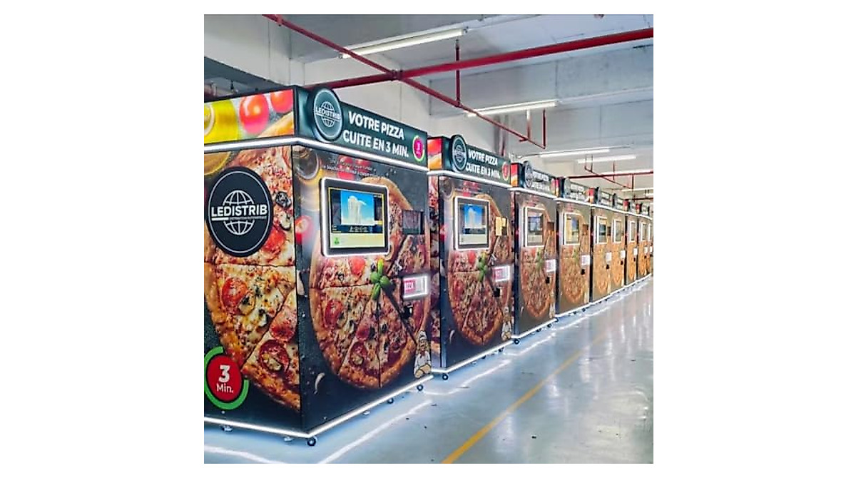 Customizable Pizza Vending Unit - Quick Serve Solution