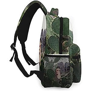 Prickly Pear Cactus Growing Against Sky Bookbag Lightweight Laptop Bag for College Travel Bags Backpack