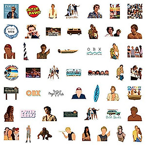 SEMYEIYO Outer Banks Graffiti Stickers 100 Pieces Waterproof for Vinyl PVC Decal,Luggage Laptop Scooter Water Bottle Stickers Kids/Teen Gifts