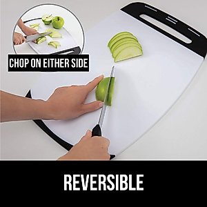 Gorilla Grip Cutting Board Set of 3 and Silicone Baking Mats, 2 Pack, Both in Gray Color, Cutting Boards are Reversible, Baking Mats are Quarter Sheet Size, 2 Item Bundle