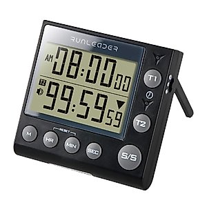 Runleader Kitchen Timer, Bakery Timer, Digital Display Cooking Timer Count Down/Count Up Timer with Magnetic Back,Independent Button,Aloud Alarm,for Cooking Learning Sport Office(Not Included battery)