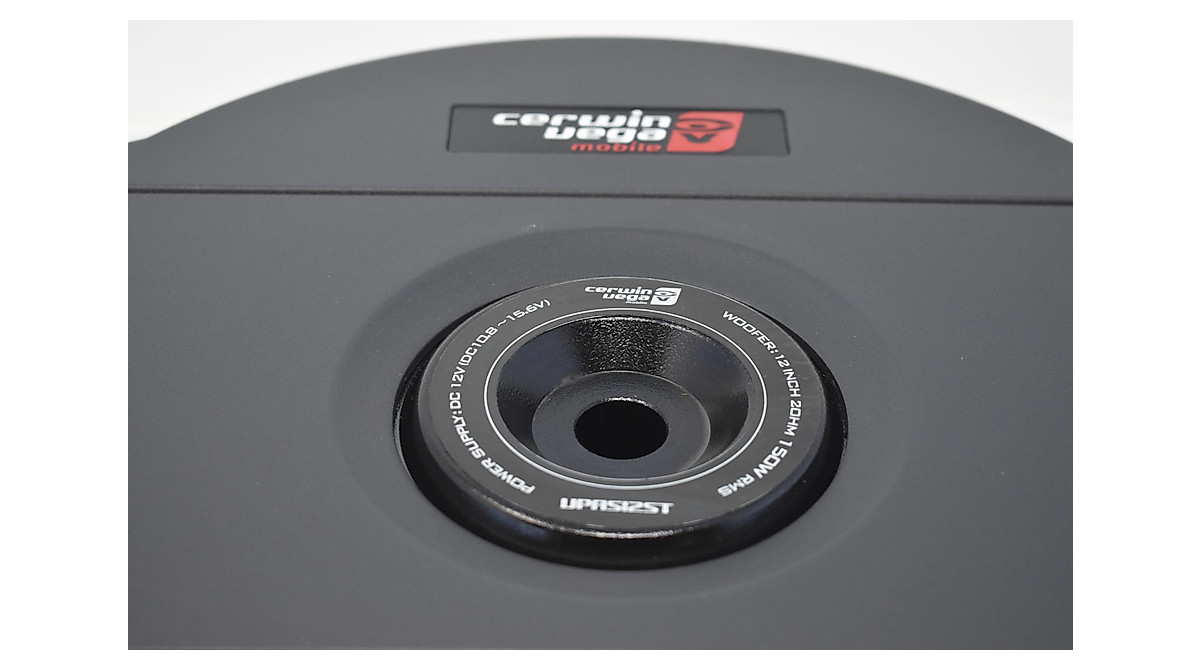 Cerwin Vega 12 Inch 150W RMS 2 Ohm Active Subwoofer for Car Audio - Compact Spare Tire Sub with ...