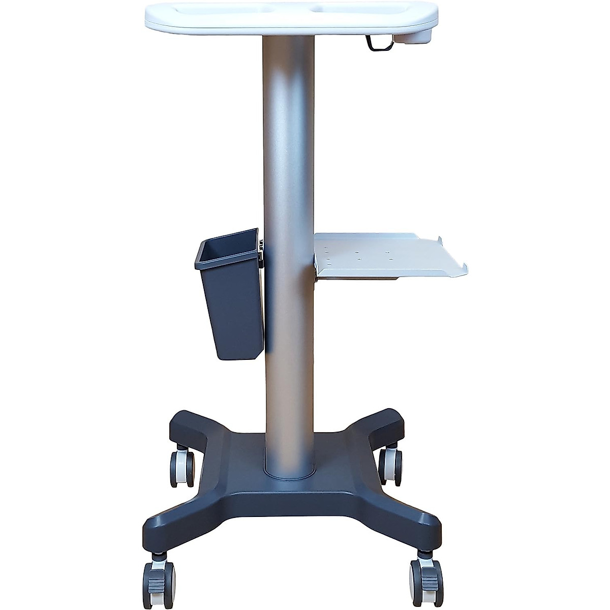 Mobile Trolley - Cart for Portable Ultrasounds 32" Tall with 3 Probe Holders.