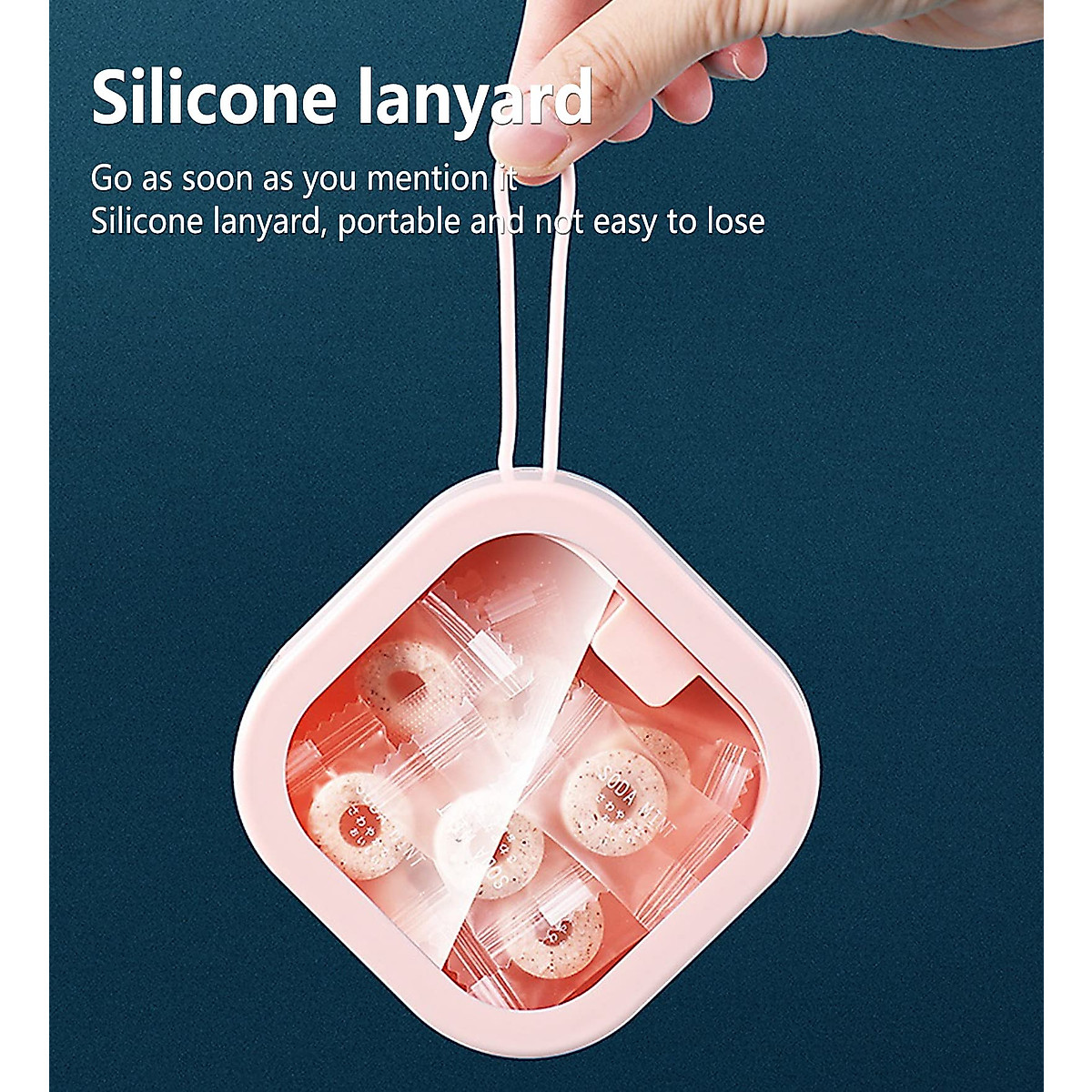 CREAMOON Hair Tie Organizer,Portable Travel Earphone Hairpin Holder,Multi-functional Cotton Swab Box Storage Box,Hair Accessory Storage,Hung Hairpin Small Article Organizer on Desktop