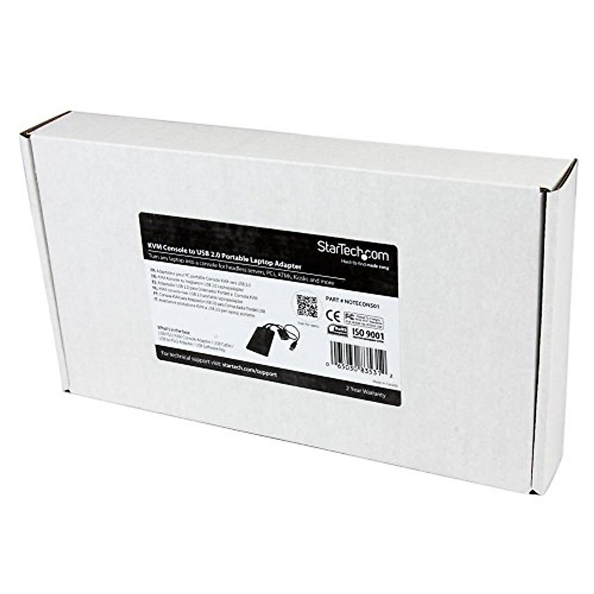 StarTech.com Crash Cart Adapter – 1920 x 1200 – Portable Laptop USB 2.0 to KVM Console (NOTECONS01)