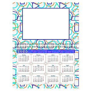 2024 Photo Frame Wall Spiral-bound Calendar (Add Your Own Photos) - 12 Months Desktop/Wall Calendar/Planner - (Edition #011)