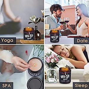 Candles Funny Gifts for Women Men, Scented Candle Romantic Message with I Miss You, Birthday Dating, Relationship Gift Ideas for Him Girlfriend Boyfriend Mom Wife