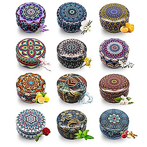 12 Pack Scented Candles Gift for Families and Her,2.2OZ Make with Natural Soy Wax and Oils Aromatherapy Candles with Various Fragrances