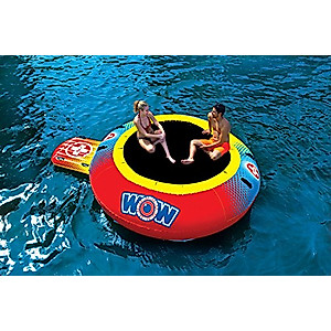 WOW Sports World of Watersports Inflatable Bounce Pad, 4Ft Bouncing Area, Yellow, 20-2030