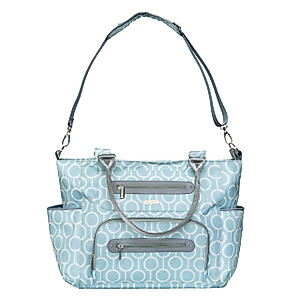 JJ Cole Caprice Diaper Bag, Aqua Radian