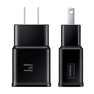 Adaptive Fast Charging Wall Charger Adapter Compatible Samsung Galaxy S8 S9 S10 S20 S21 S10e S6 S7 /Edge/Plus/Active, Note 5,Note 8, Note 9 and Other Smartphones/Devices, Quick Charge, 3 Pack