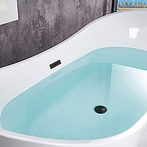 WOODBRIDGE BTA1517-MB-Drain-&O Bathtub, Matte Black