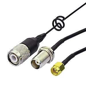 SUPERBAT 800mhz 900mhz Antenna Wide Band Omni-Directional Lora Antenna Fixed Bracket Wall Mount Antenna with SMA Cable for Cellular Router Gateway Repeater Modem Trail Camera etc.