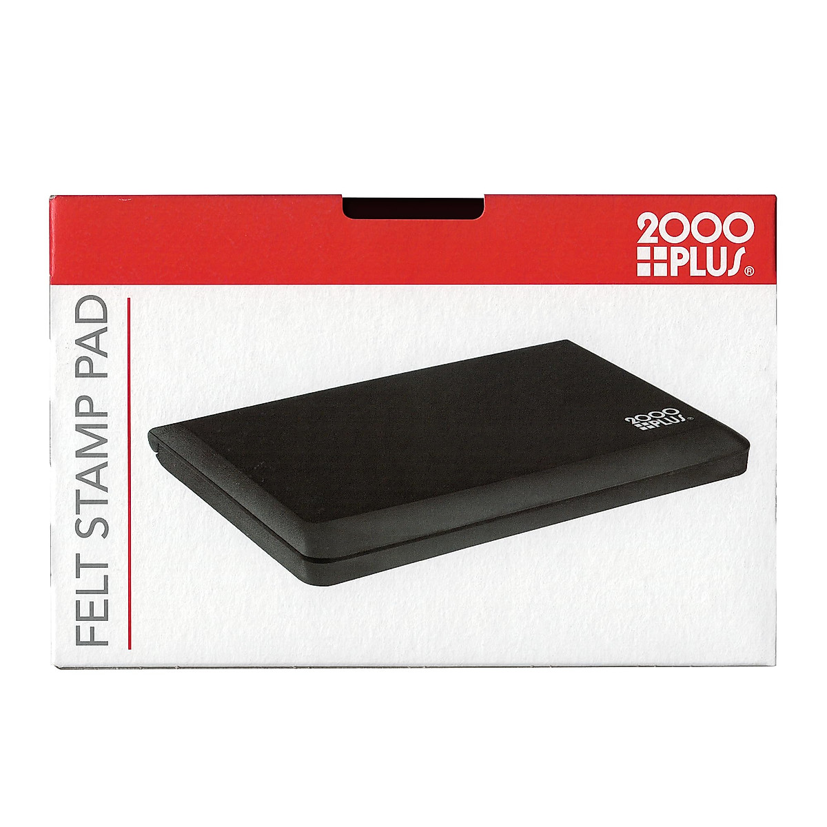 2000 PLUS Stamp Pad, Felt, Size No.2, 6-1/4" x 3-1/2", Black Ink (090407)