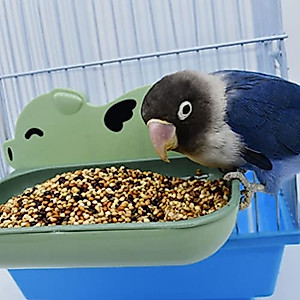 Ipetboom Humming Bird Feeder Bird Feeder Birdcage Feeding Bowl: 2Pcs Bird Cage Water Bowls Parrot Food Dish- Proof Parakeet Dish Cup for Small Animals Pet Birds Cage Parakeet Bird Cage