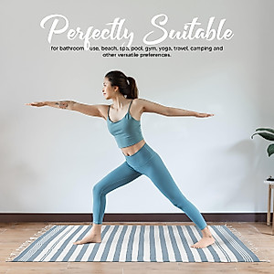 Utopia Towels - 4 Pack Turkish Beach Towel (40 x 72 Inches) - 100% Cotton Oversized Sand Free Lightweight Quick-Dry Turkish Towel, Prewashed for Soft Feel, Large Peshtemal Towel (Denim Blue)