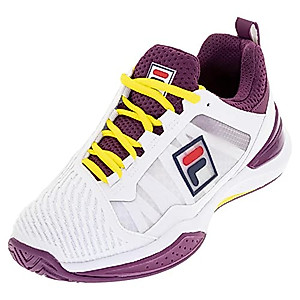 Fila Women`s SpeedServe Energized Tennis Shoes White and Magenta Purple