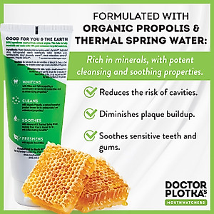 MOUTHWATCHERS Dr Plotkas Extra Soft Flossing Toothbrushes and Whitening Toothpaste Manual Soft Toothbrushes for Adults | Natural Toothpaste | Pack of 4 Toothbrushes and 2 Toothpastes, Colors May Vary