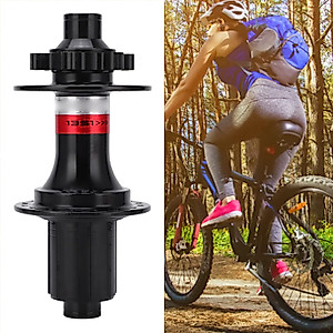 Mountain Bike Rear Hub, CNC 48x12mm Disc Brake Hubs Wear Resistant Aluminum Alloy for Mountain