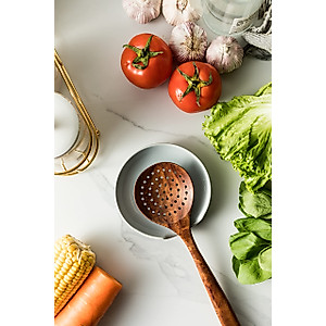 Miamolo Ceramic Spoon Rest for Kitchen Counter, Kitchen Spoon Holder for Stove Top, Cooking Utensil Rest with Drip Tray for Ladles Tongs Spatula, Dishwasher Safe, Light Gray