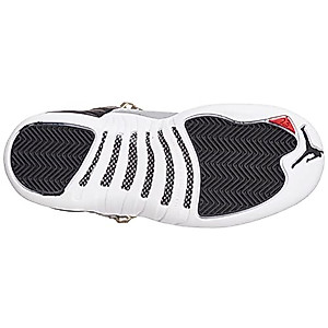 Jordan Boy's Air Jordan 12 Retro (Big Kid) Black/Varsity Red/White 4 Big Kid M