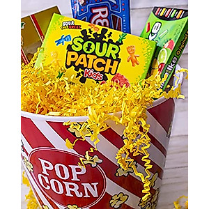 MagicWater Supply Crinkle Cut Paper Shred Filler (4 oz) for Gift Wrapping & Basket Filling - Yellow