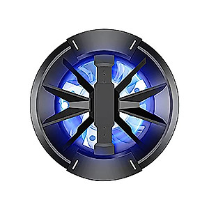 OCUhome Phone Cooler, Powerful Semi-Conductor Radiator Strong Suction High-Speed Rotation Magnetic Semiconductor Phone Cooling Holder for Gaming Phone Black
