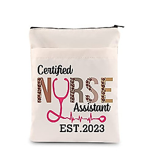 CNA Nursing Book Sleeve CNA Nurse Graduation Gift Nurse Protector Certified Nurse Assistant Est 2023 Book Cover Nursing Gift
